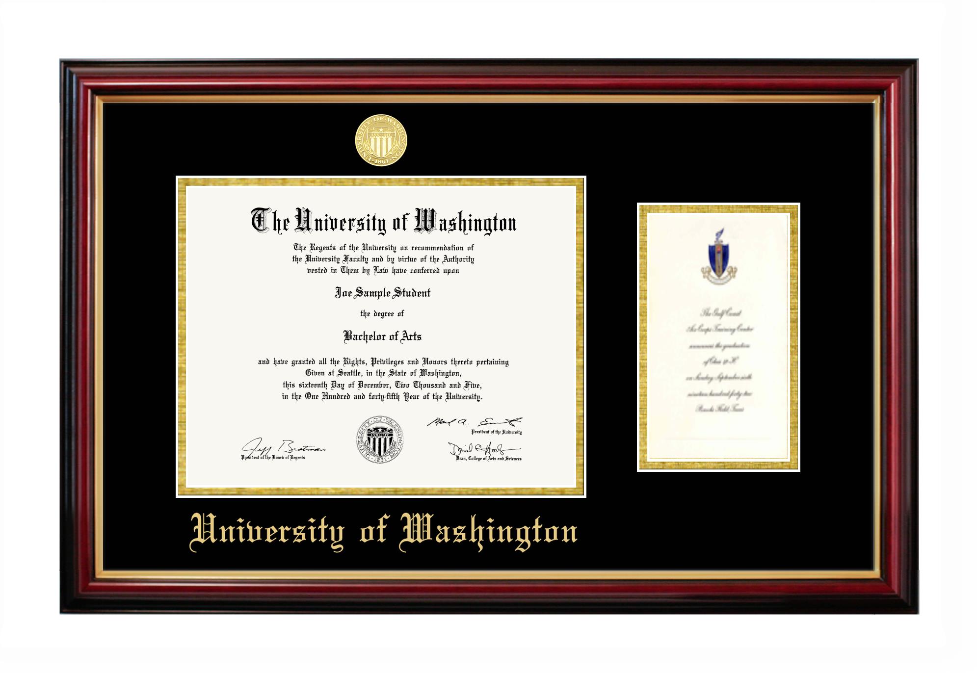 University of Washington | Diploma Frames | University Frames